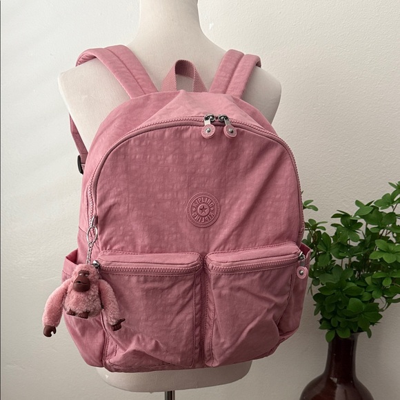 Kipling | Bags | Kipling Pink Backpack With Adjustable Straps And ...